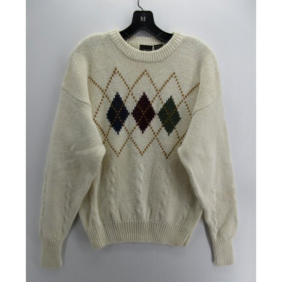 Structure | Sweaters | Vintage Structure Sweater Large Argyle Pullover ...